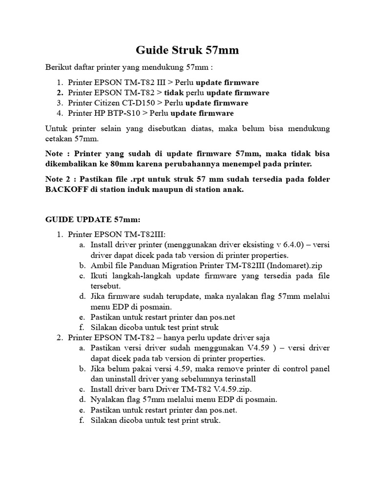 Guide Struk 57mm | PDF