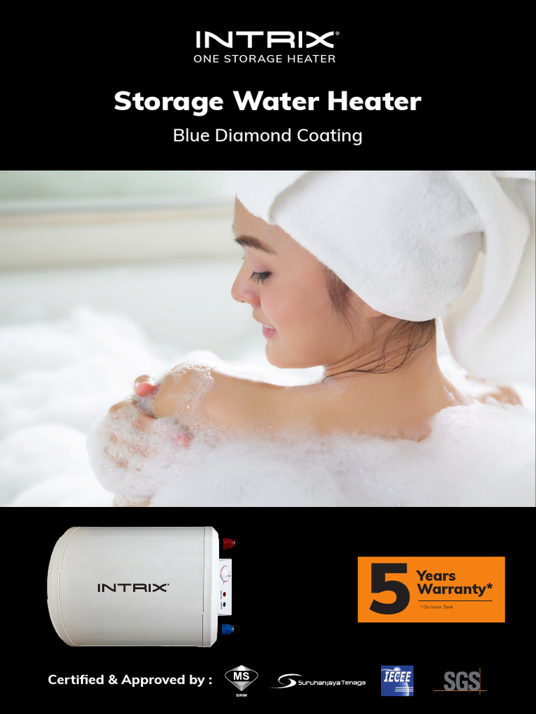 INTRIX One Storage Heater | PDF | Water Heating | Mechanical Engineering