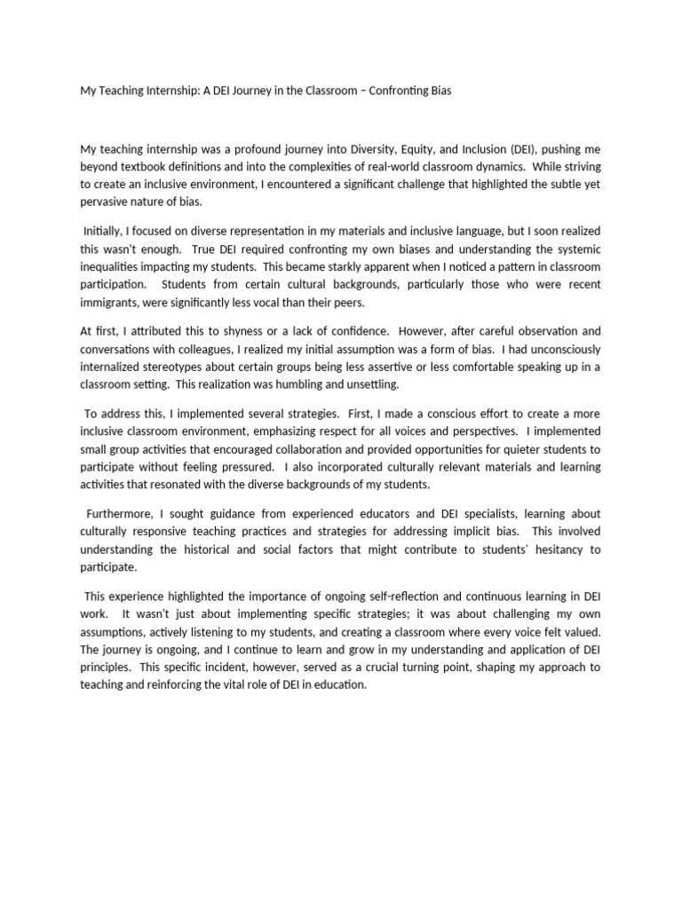 Diversity, Equity and Inclusion | PDF | Bias | Behavioural Sciences