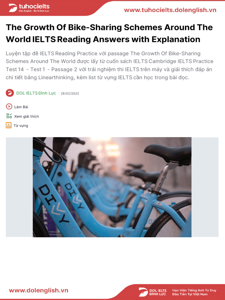 Global Growth of Bike-Sharing Schemes | PDF
