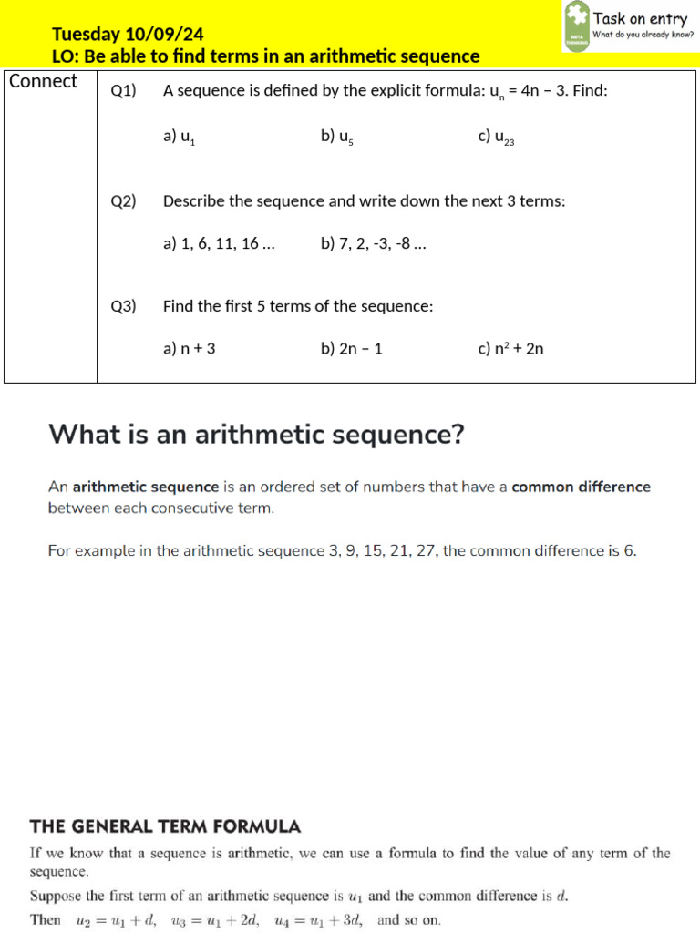 Arithmetic Sequences | PDF