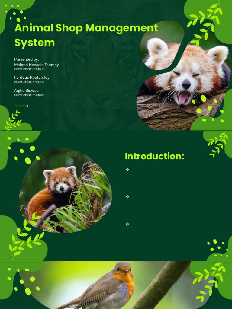 Animal Shop Management System Final | PDF | Usability | Abstraction (Computer Science)