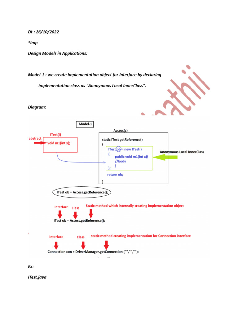Class Running Notes 26th Oct | PDF | Method (Computer Programming ...