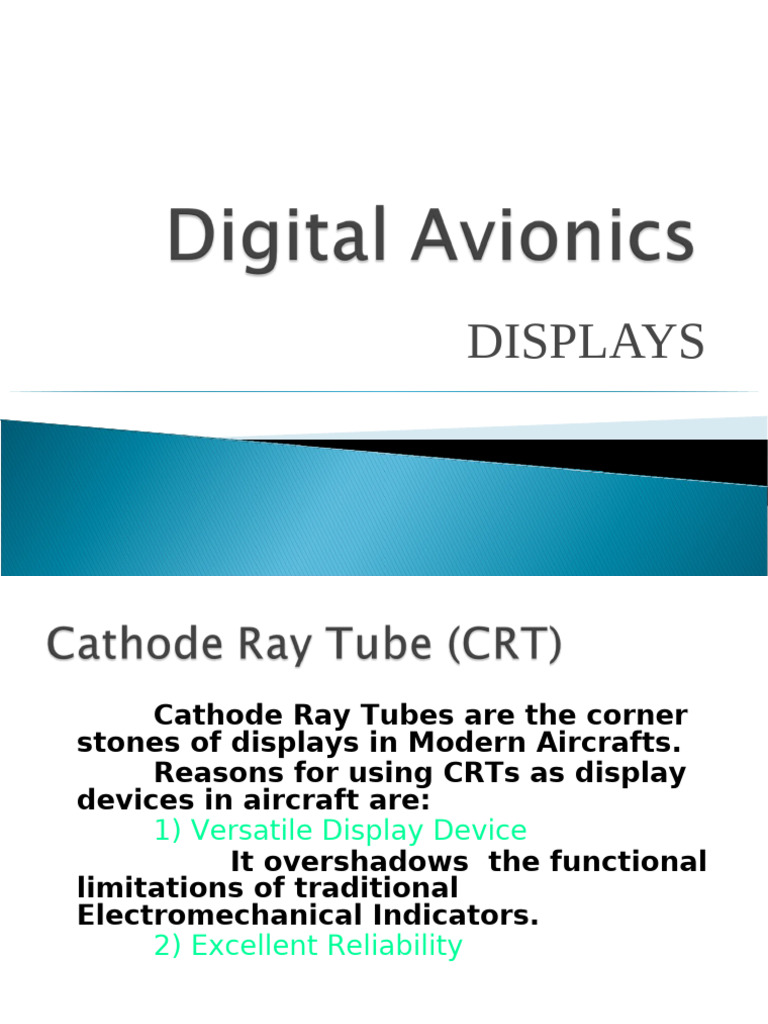Cockpit - Displays System | PDF | Aviation | Electronics