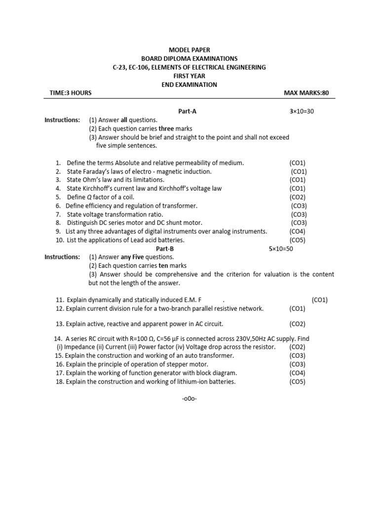 EC-106 | PDF | Electric Motor | Transformer
