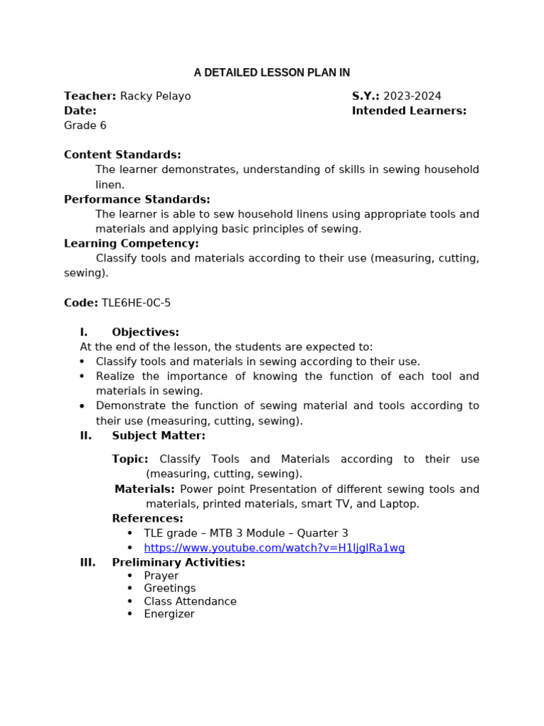 Lesson Plan Rackyyy | PDF | Lesson Plan | Learning