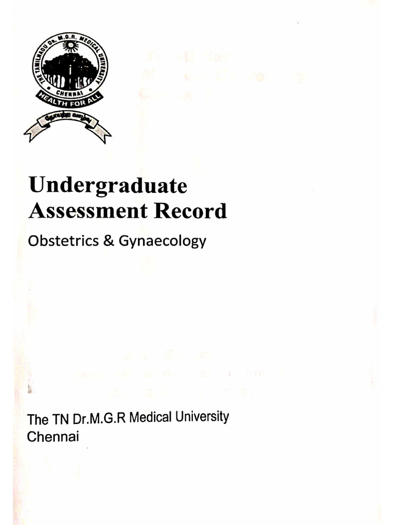 Obg Assessment Record | PDF