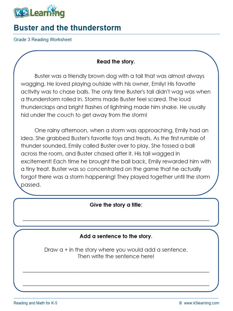 Comprehension Practice Worksheet | PDF