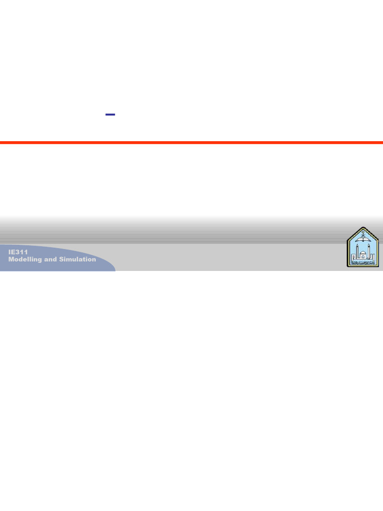 IE311 (1) - Modelling - and - Simulation - Lec2 - (NEW UPDATE) | PDF | System | Simulation
