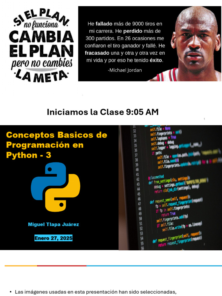Conceptos Básicos de Programación en Python | PDF
