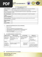 DepEd Accomplishment Report Template | PDF | Business