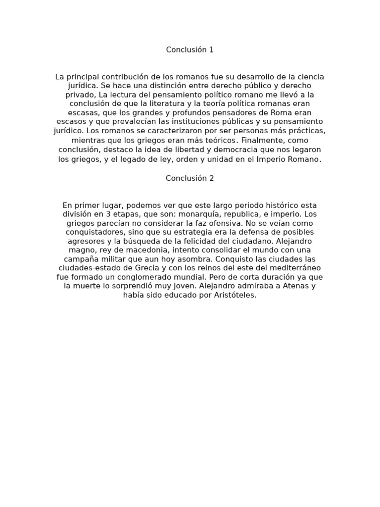 Conclusion Ideas | PDF