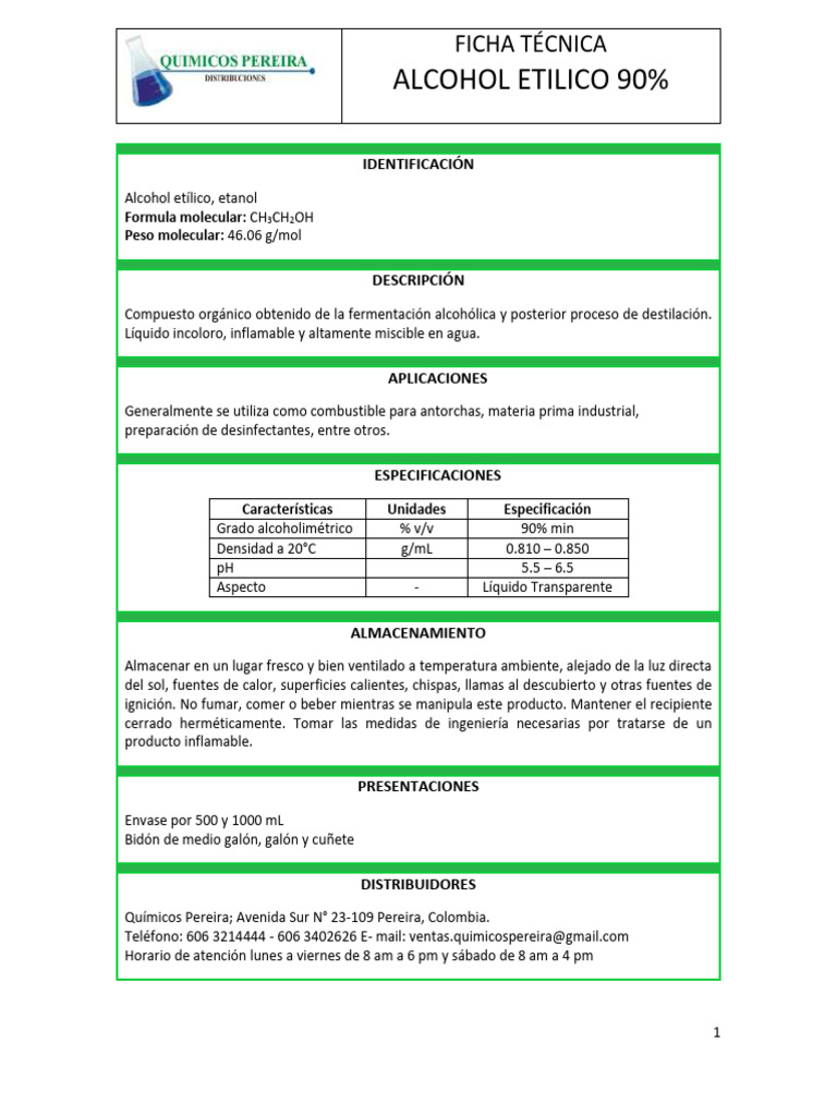 FT Alcohol 90 | PDF