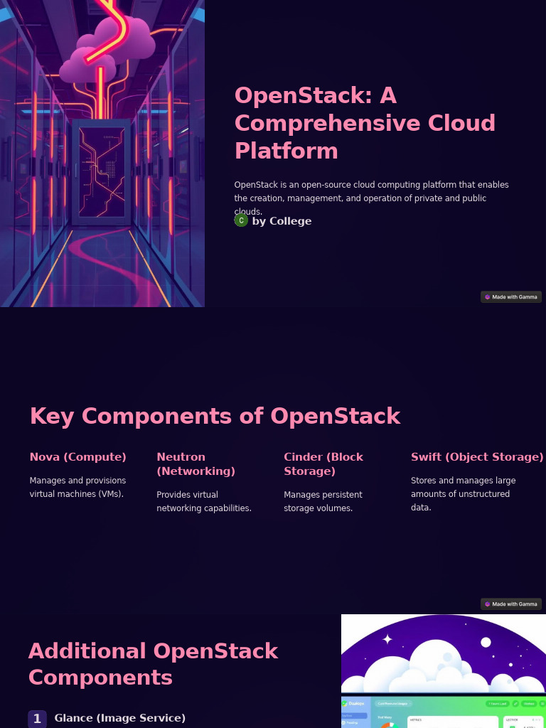 OpenStack a Comprehensive Cloud Platform | PDF | Open Stack | Computing