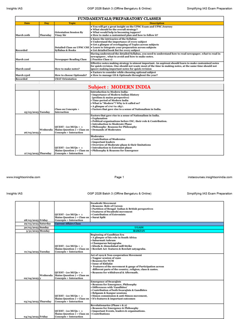 OGP 2026 Timetables Google Sheets | PDF | Inflation | Government Budget ...