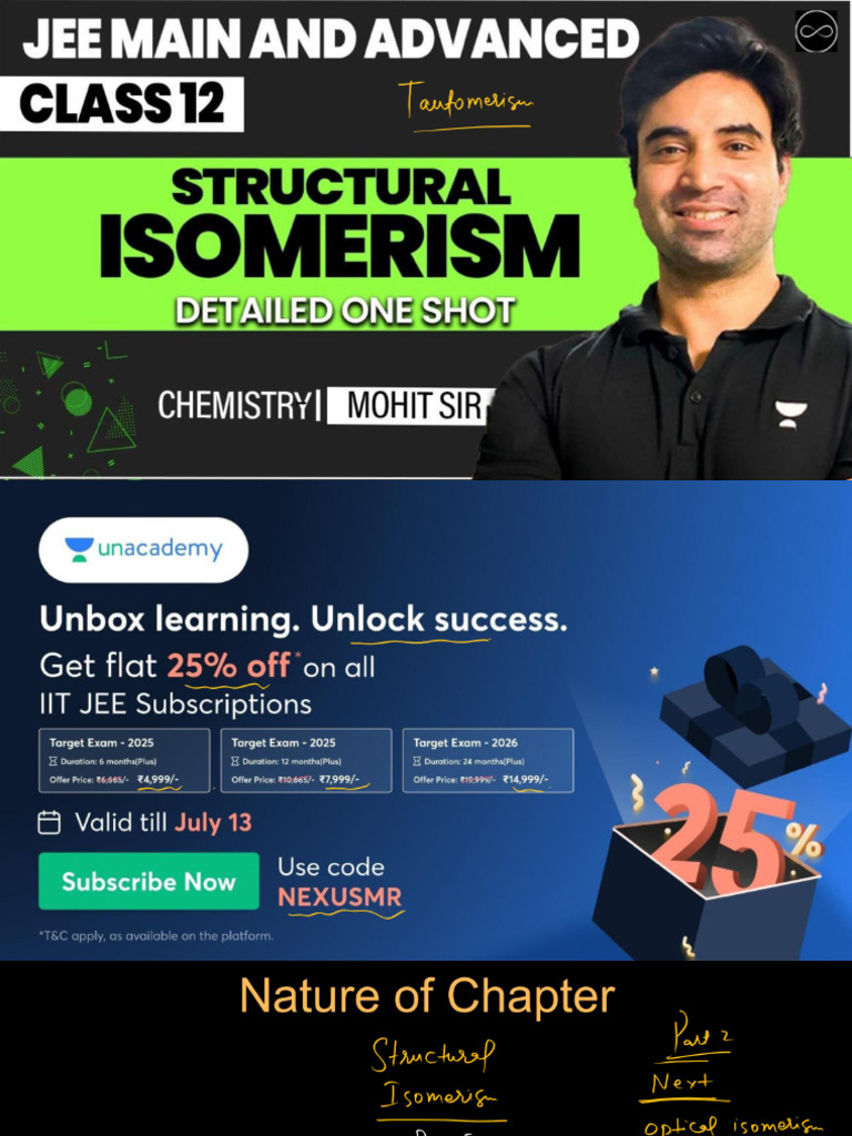 Structural Isomerism Class 12 One Shot | PDF