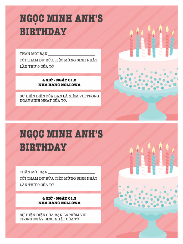 Birthday gift certificate bright design | PDF