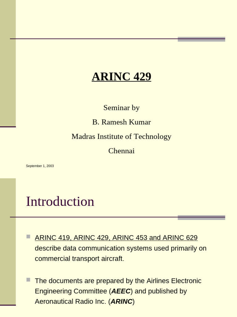 Arinc 429 Seminar | PDF | Electrical Impedance | Electricity