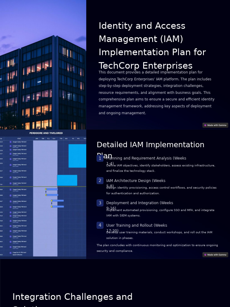Identity and Access Management (IAM) Implementation Plan for TechCorp ...