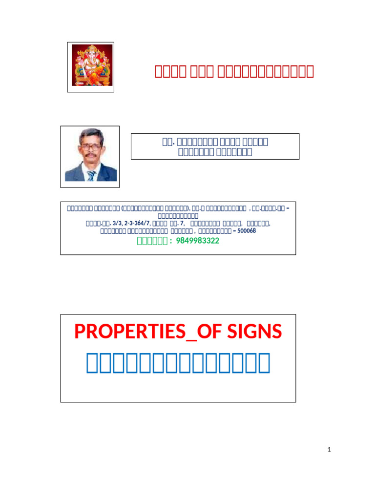 Properties of Sign | PDF
