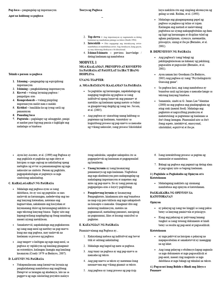 FILDIS-REVIEWER | PDF