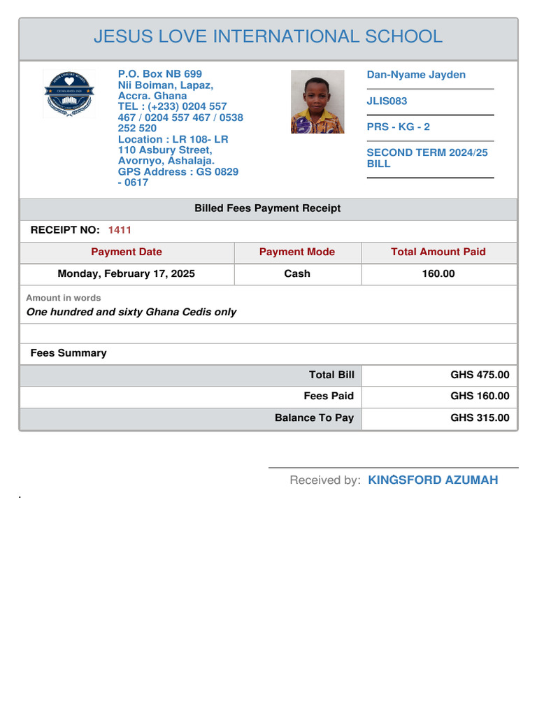 Fee Receipt | PDF