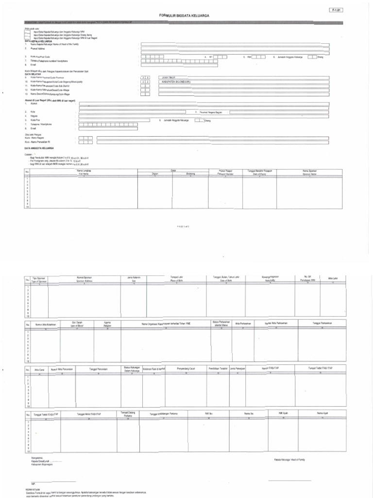 Form KP 1 KK Kosong | PDF