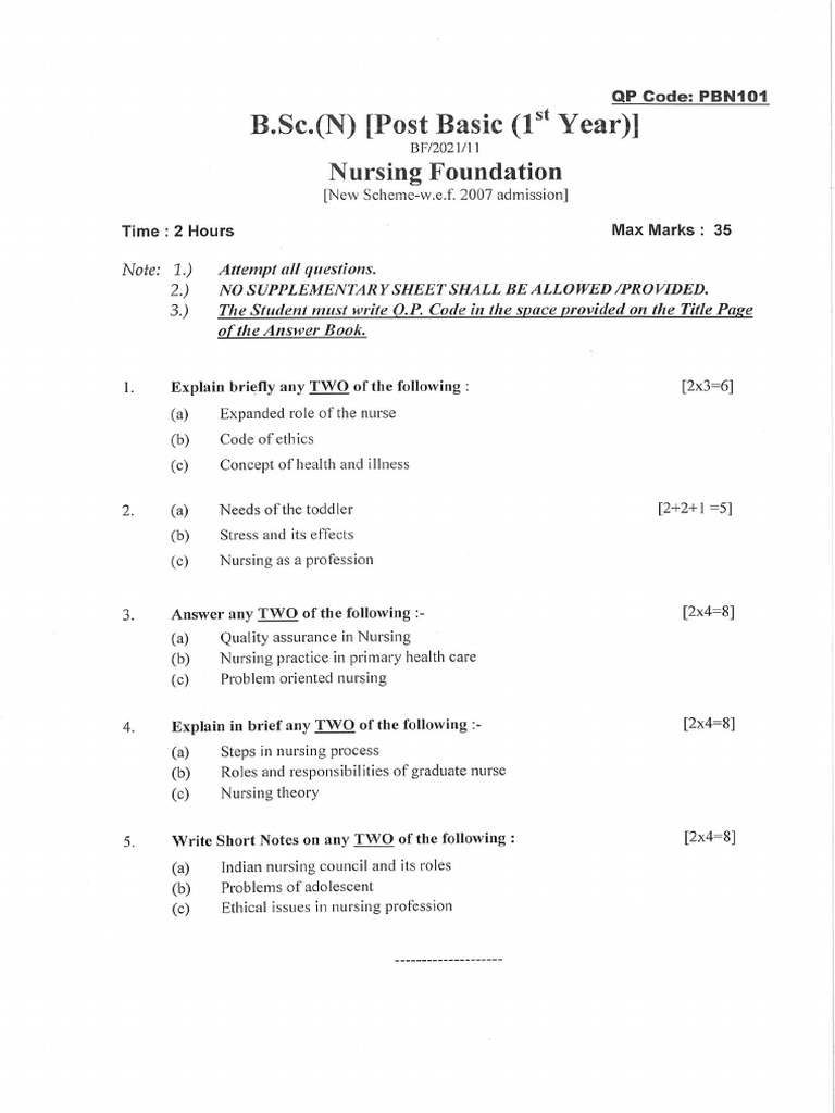 PB BSC N MJ 2021 | PDF