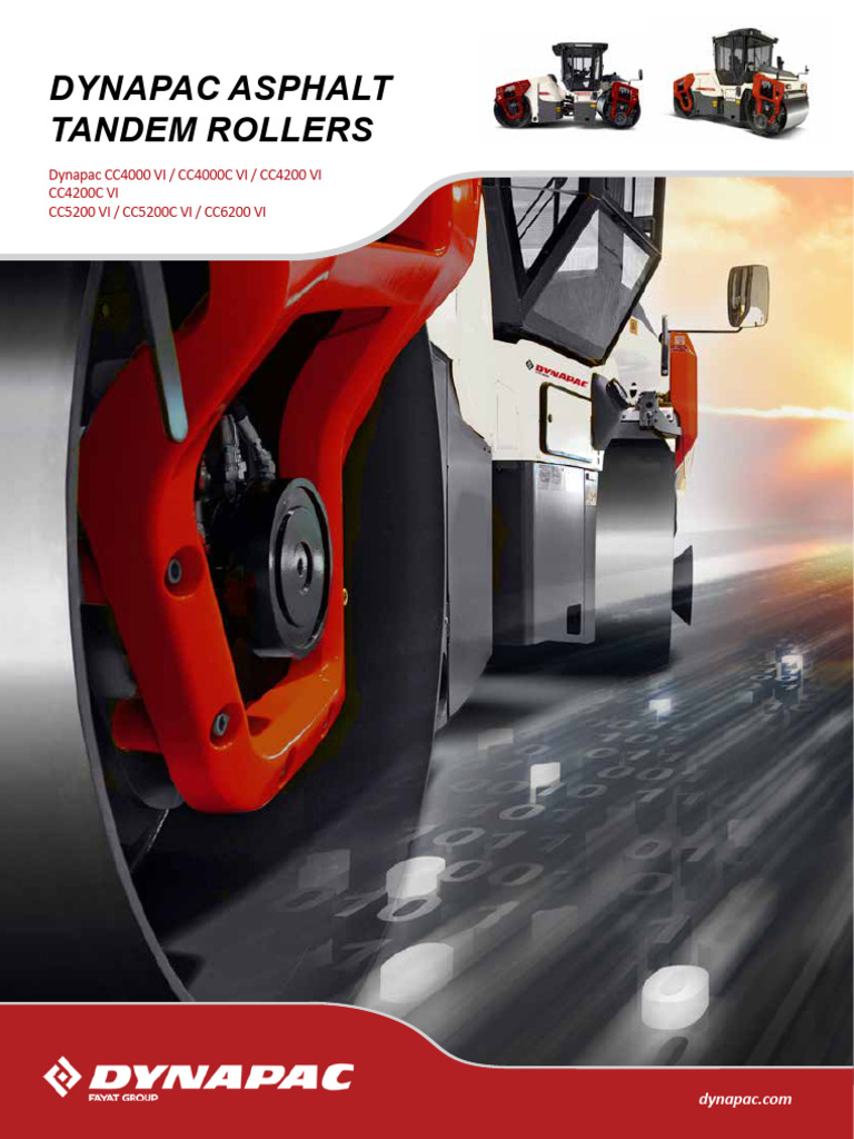 Dynapac Big Asphalt Tandem Rollers (Generation VI) | PDF