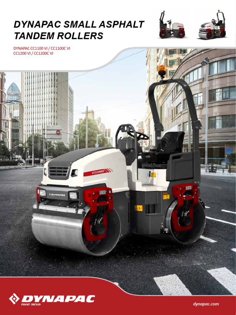 Dynapac Small Asphalt Tandem Rollers (Generation VI) | PDF | Mechanical ...