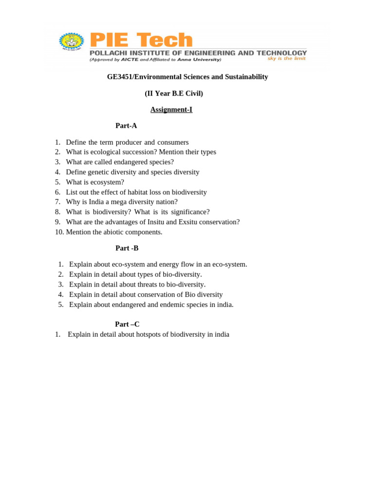 EVS Assignment 1 | PDF