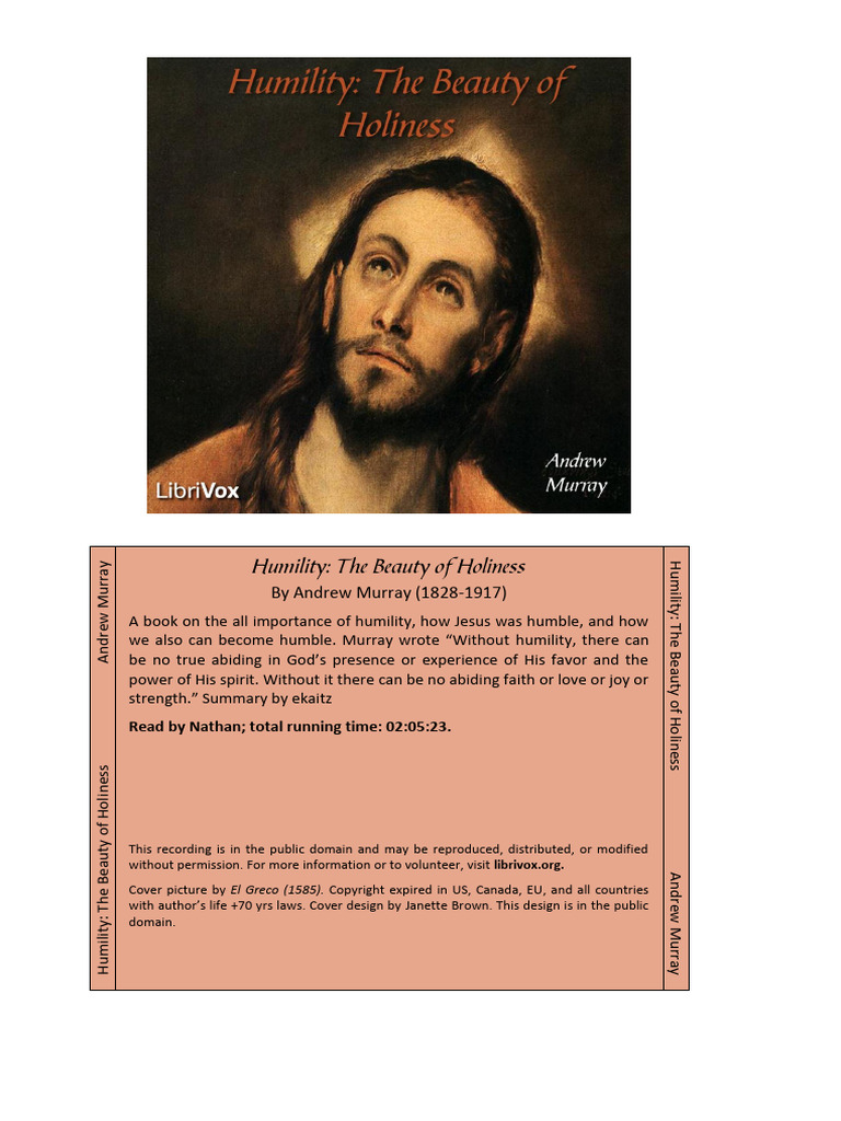 Humility Beauty Holiness 1110 | PDF