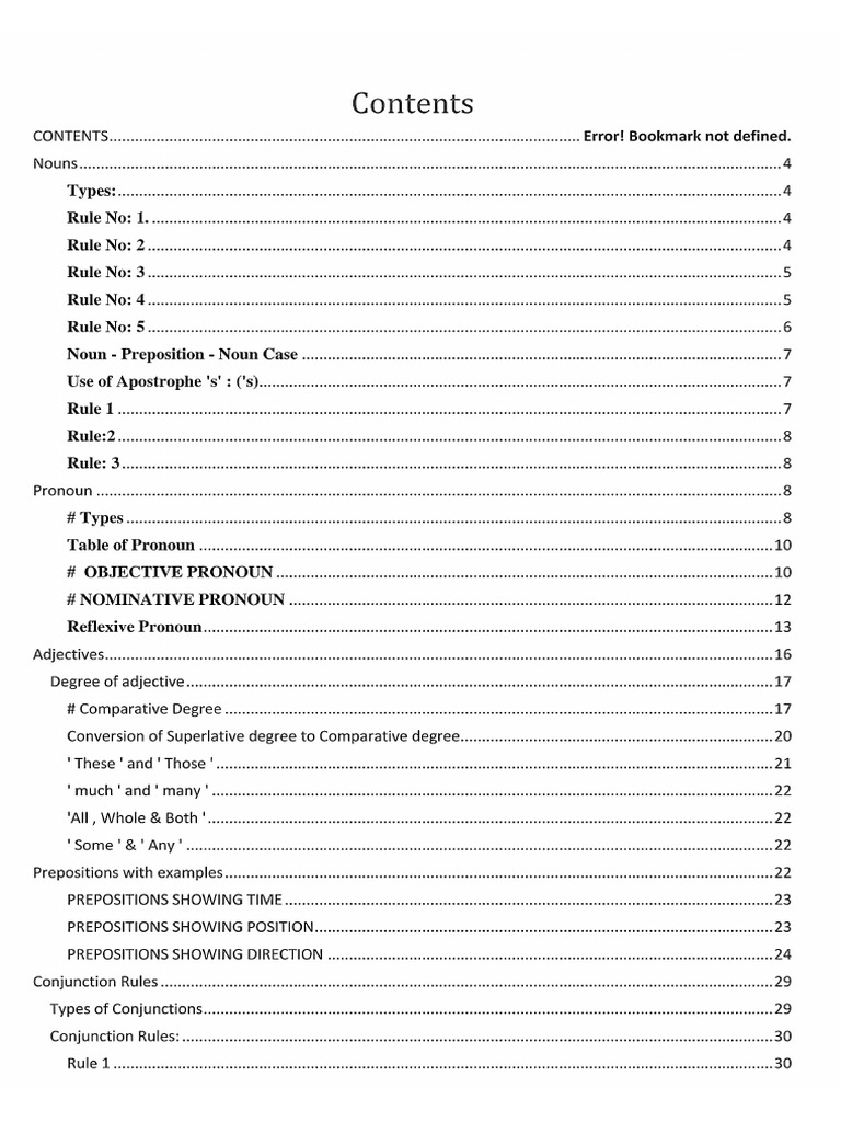 English Grammar Notes | PDF