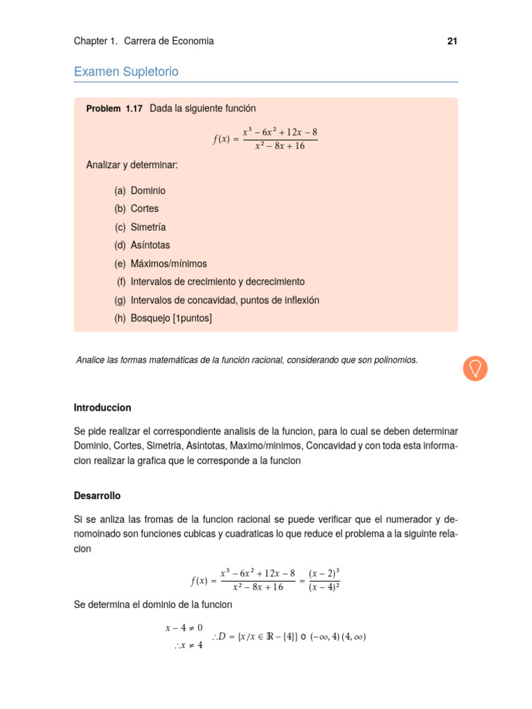Análisis de Funciones Racionales en Economía | PDF | Asíntota | Integral