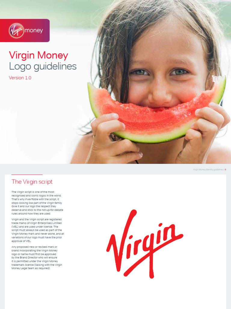 Virgin Money Logo Usage Guidelines | PDF | Logos | Design