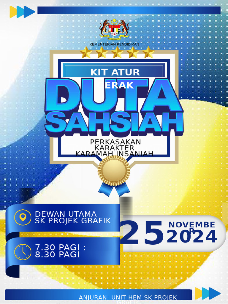 Template Buku Program Kit Atur Gerak Duta Sahsiah by Projekgrafik | PDF