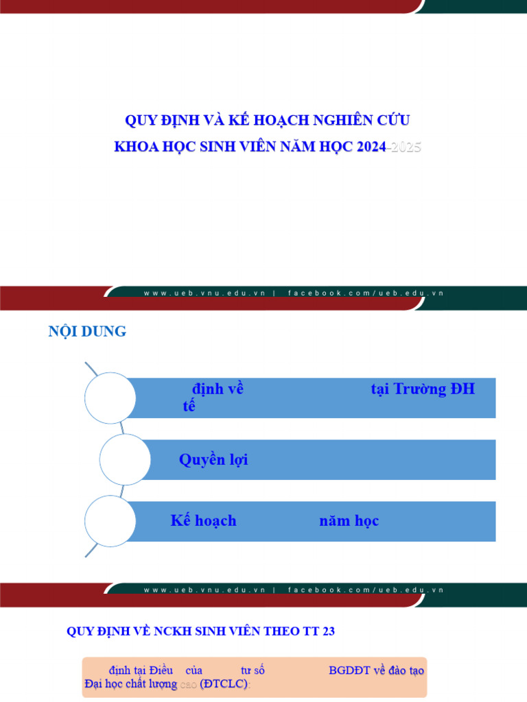 Slide Định Hướng NCKH 2024-2025 | PDF