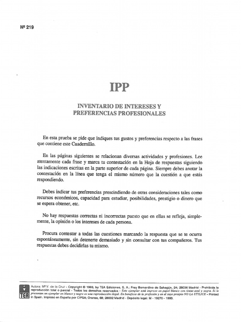 Cuadernillo IPP | PDF