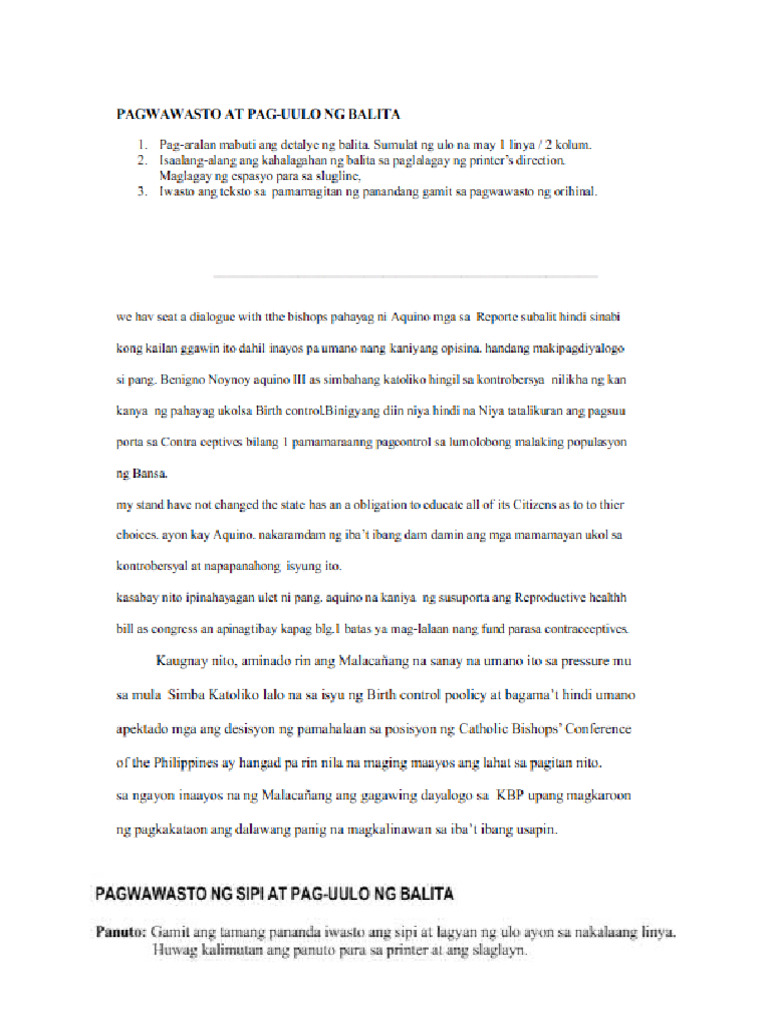 Proofreading Practice Exercise-2 | PDF