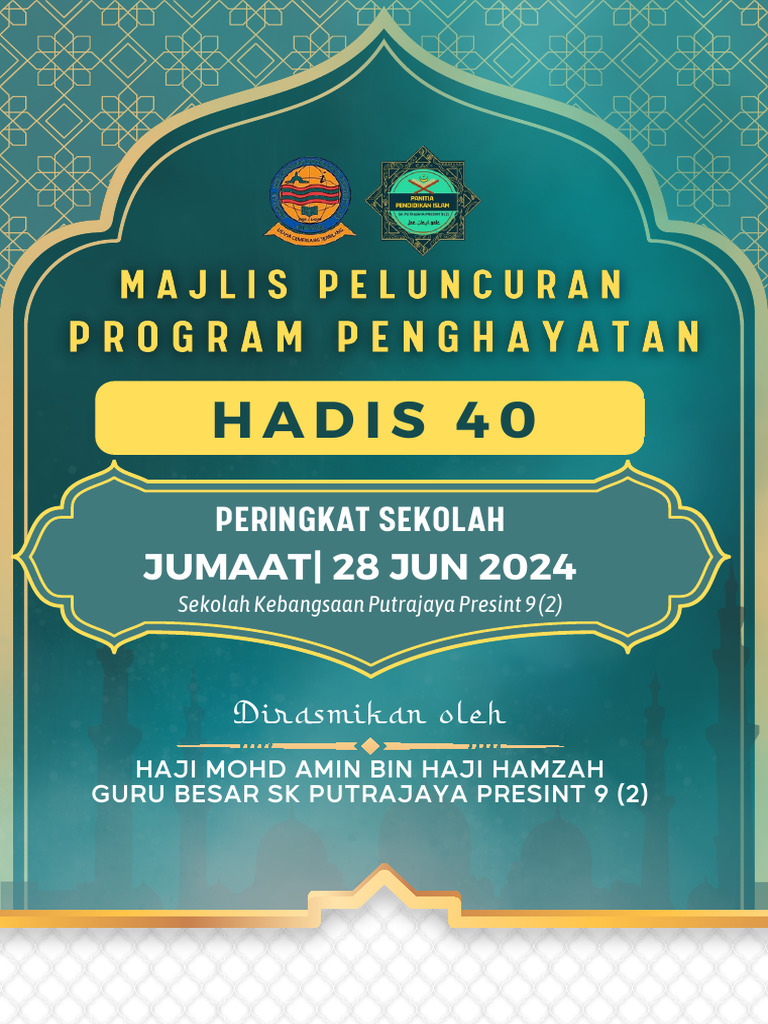 Buku Program PENGHAYATAN 40 HADIS | PDF