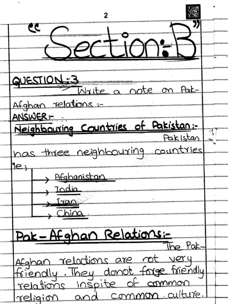 10th Pak Study Paper 5 | PDF