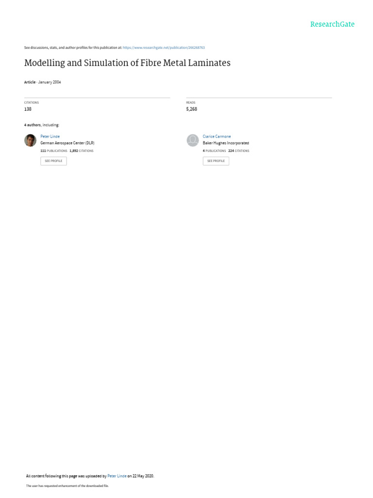 Modelling-and-Simulation-of-Fibre-Metal-Laminates | PDF | Buckling ...