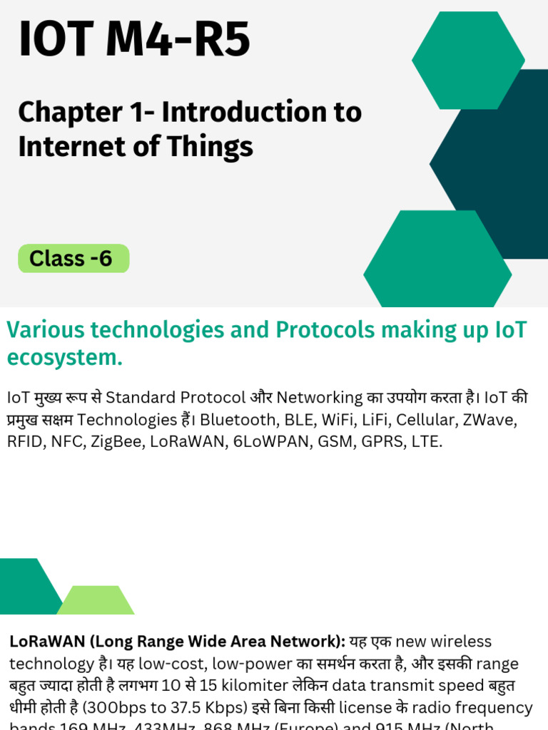 Class-6 Introduction To Iot | PDF