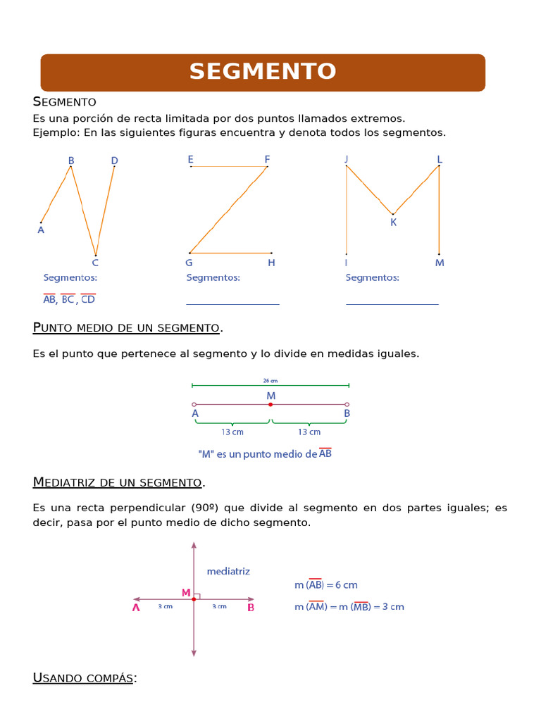 Segmento para Quinto de Primaria | PDF