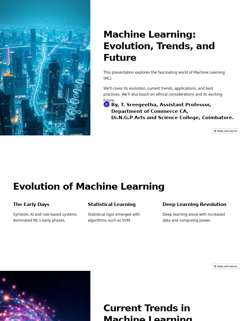 Machine Learning Evolution Trends and Future | PDF