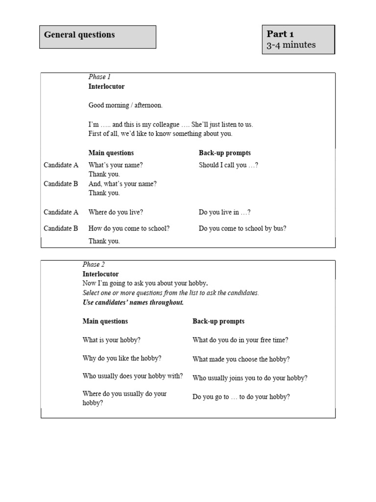 Johor (Segamat) Trial 2024 P3 - Speaking (Set 2) | PDF | Cognition