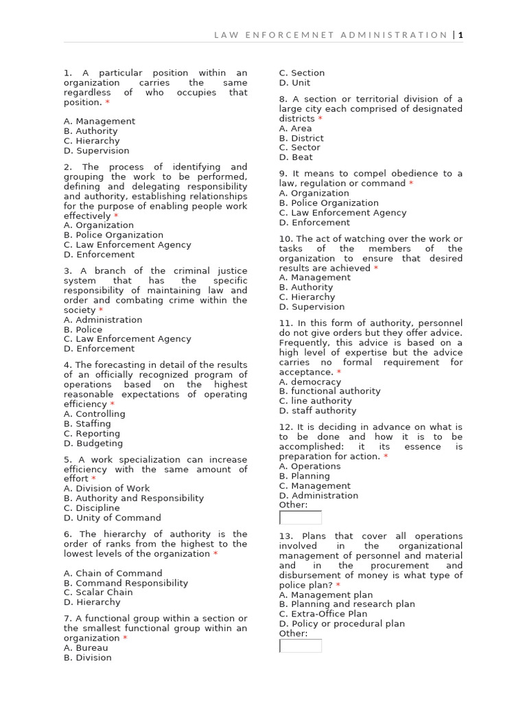 Law Enforcement Administration Overview | PDF | Police | Radio