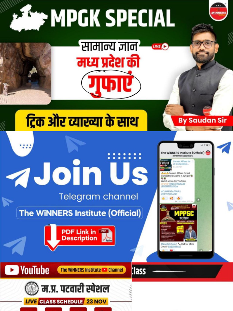 MPGK CAVES IN MADHYA PRADESH FOR ALL COMPETITIVE EXAMS | PDF