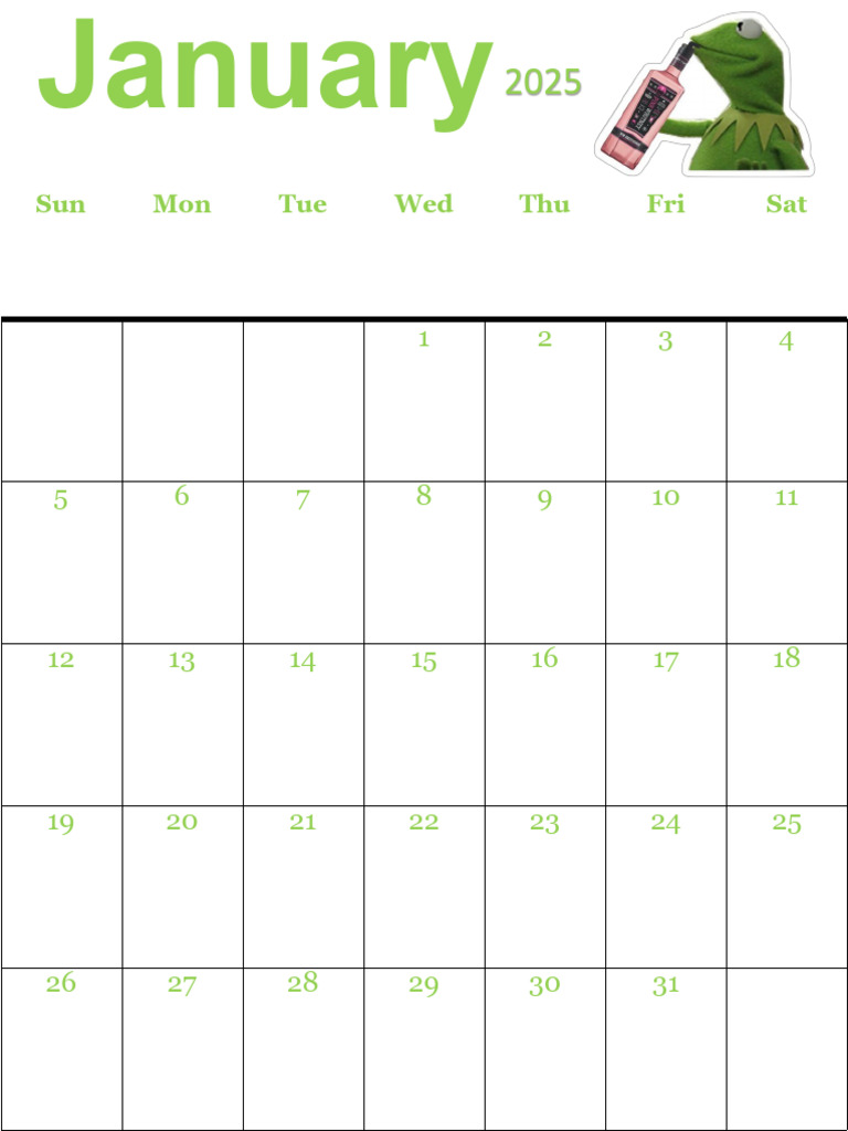 Kermit Calendar | PDF