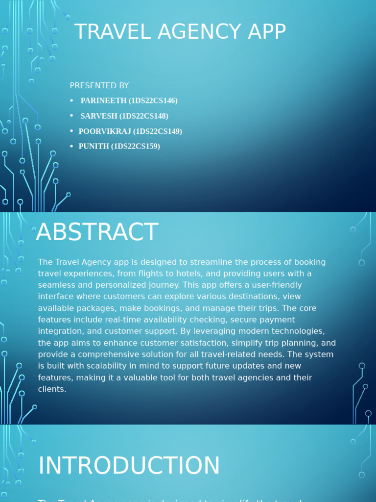 Travel Agency APP | PDF